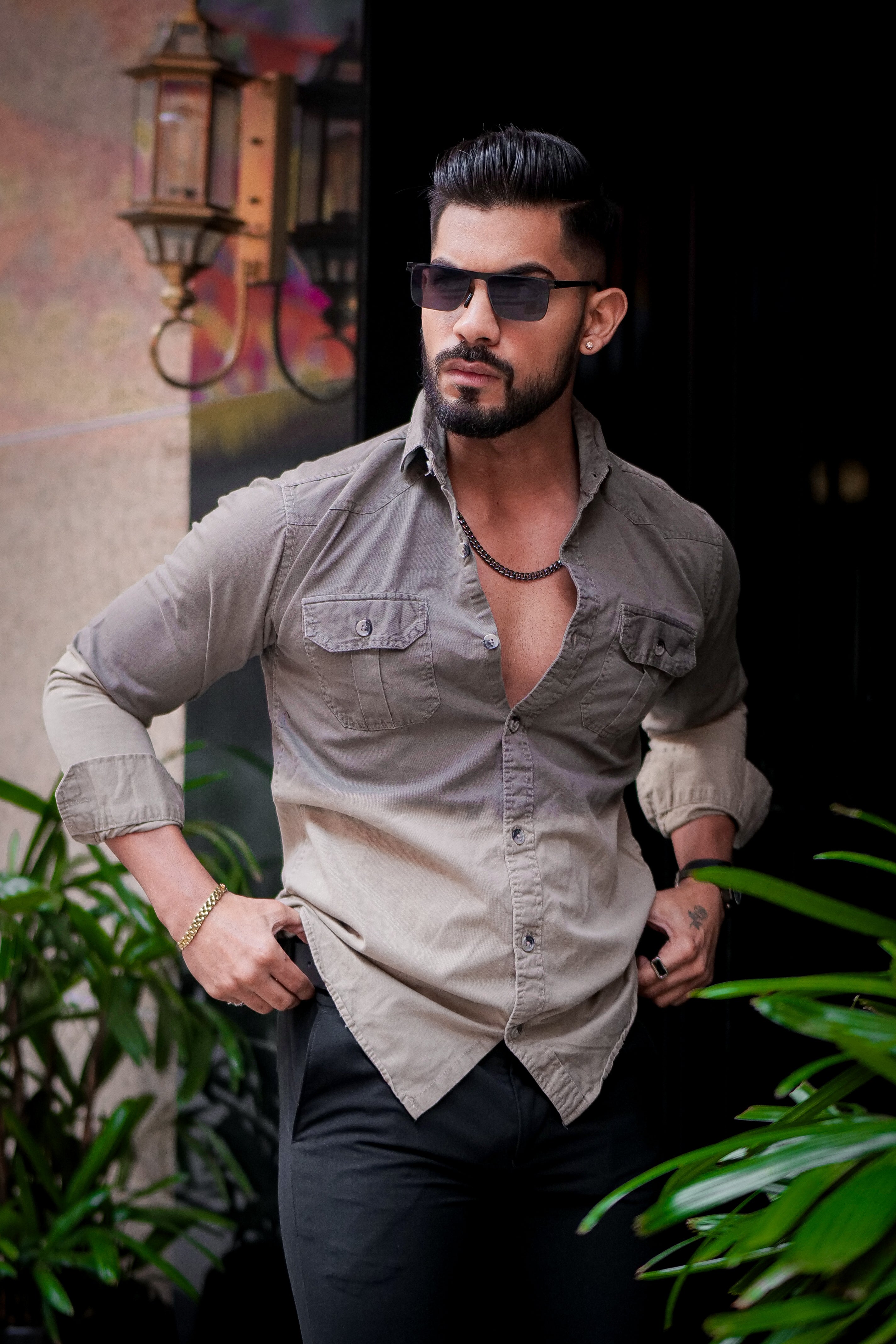 Brown Double Shade Cotton RFD Designer Shirt – Trrendo