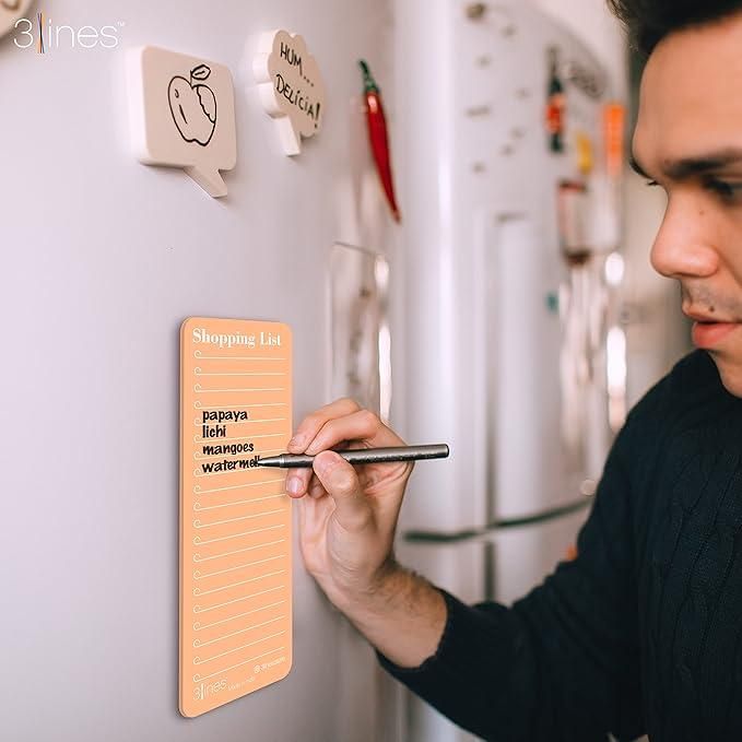 Grocery Shopping List Fridge Magnet with Marker for Home D cor – Trrendo
